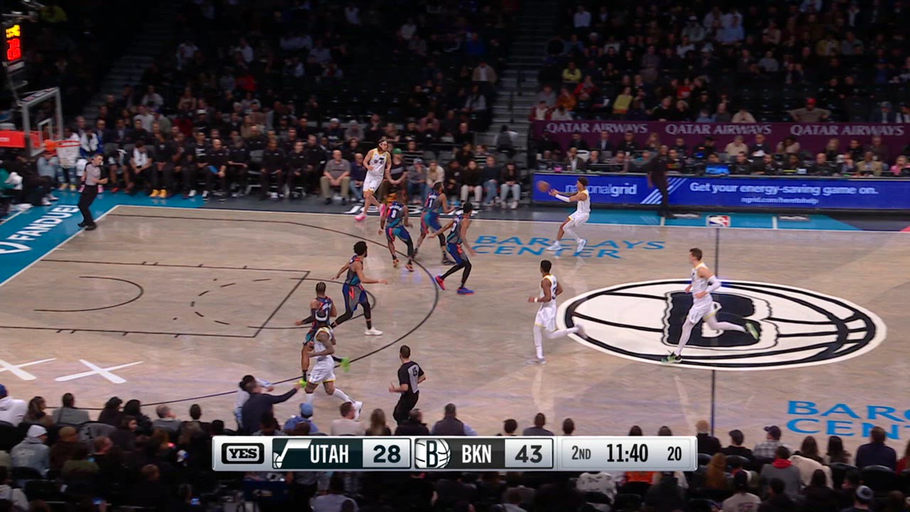 Two-Point/Three-Point Field Goal: Jazz @ Nets | NBA Official
