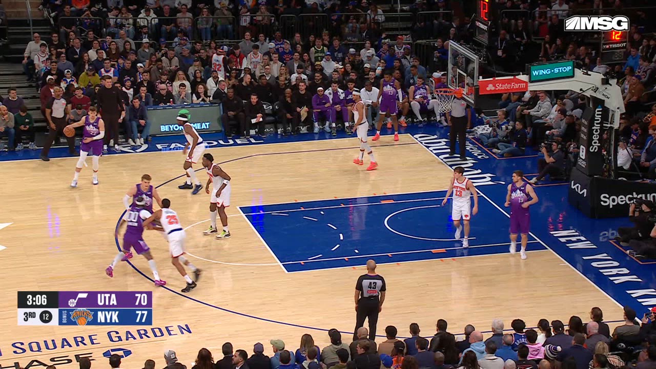 Two-Point/Three-Point Field Goal: Jazz @ Knicks | NBA Official
