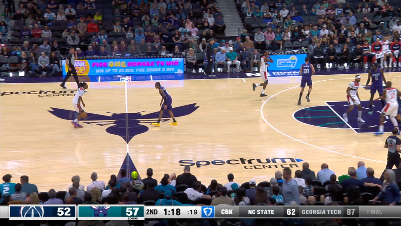Two-Point/Three-Point Field Goal: Wizards @ Hornets | NBA Official