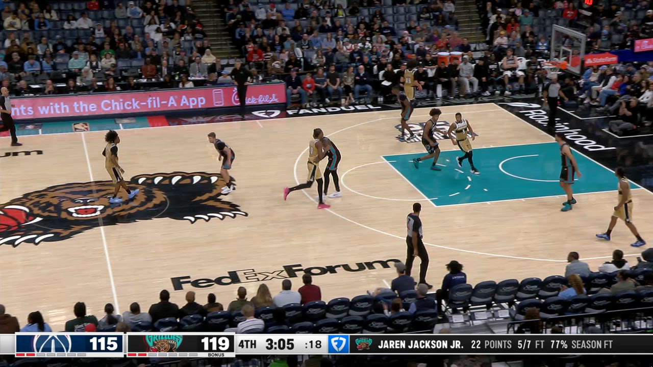 Two-Point/Three-Point Field Goal: Wizards @ Grizzlies | NBA Official