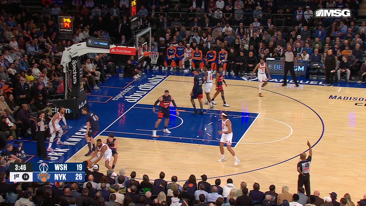 Two-Point/Three-Point Field Goal: Wizards @ Knicks | NBA Official