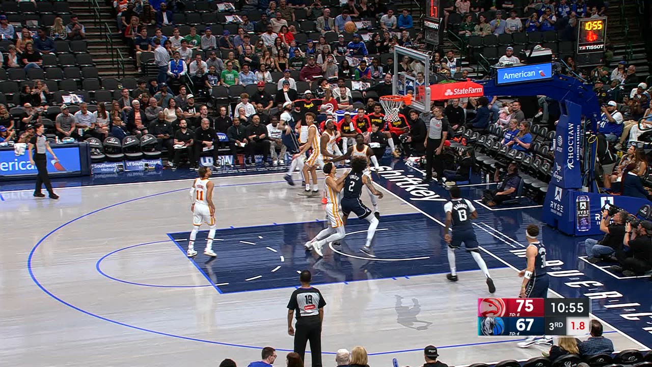 Shot Clock Violation: Hawks @ Mavericks | NBA Official