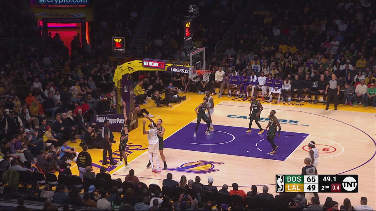 Shot Clock Violation: Celtics @ Lakers | NBA Official