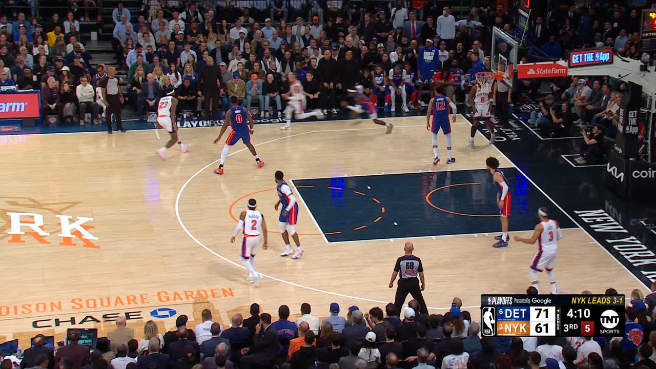 Shot Clock Violation: Pistons @ Knicks | NBA Official