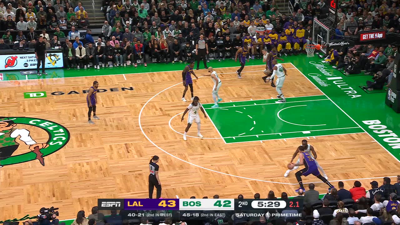 Shot Clock Violation: Lakers @ Celtics | NBA Official