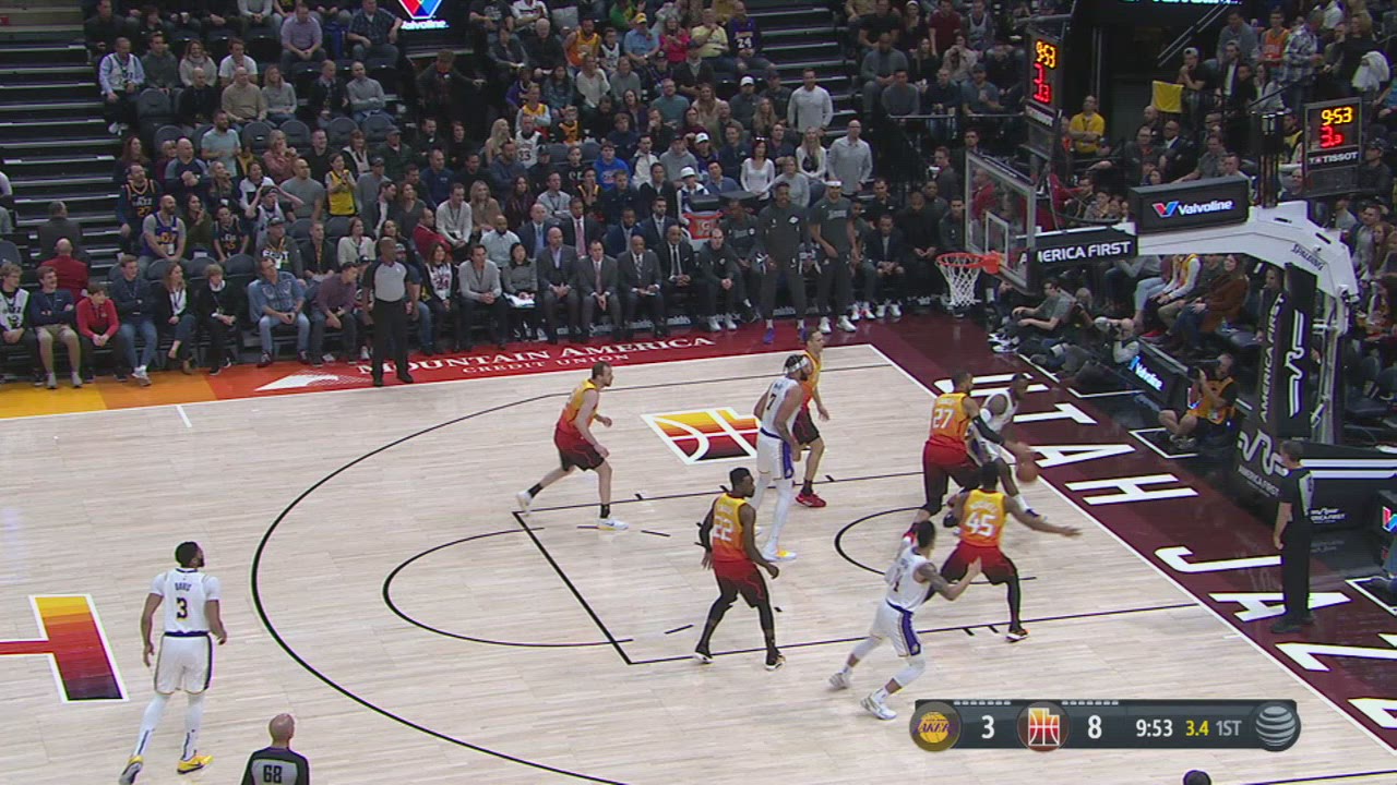 Shot Clock Violation: Lakers @ Jazz | NBA Official