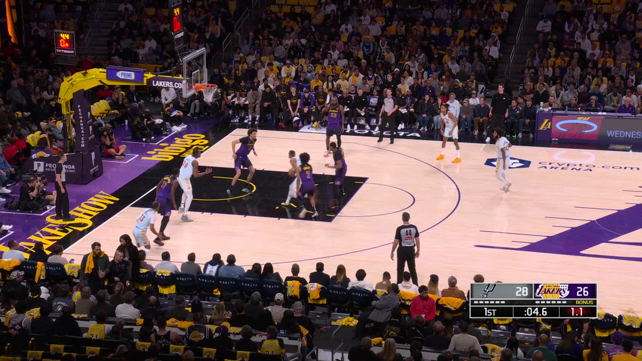 Shot Clock Violation: Spurs @ Lakers | NBA Official