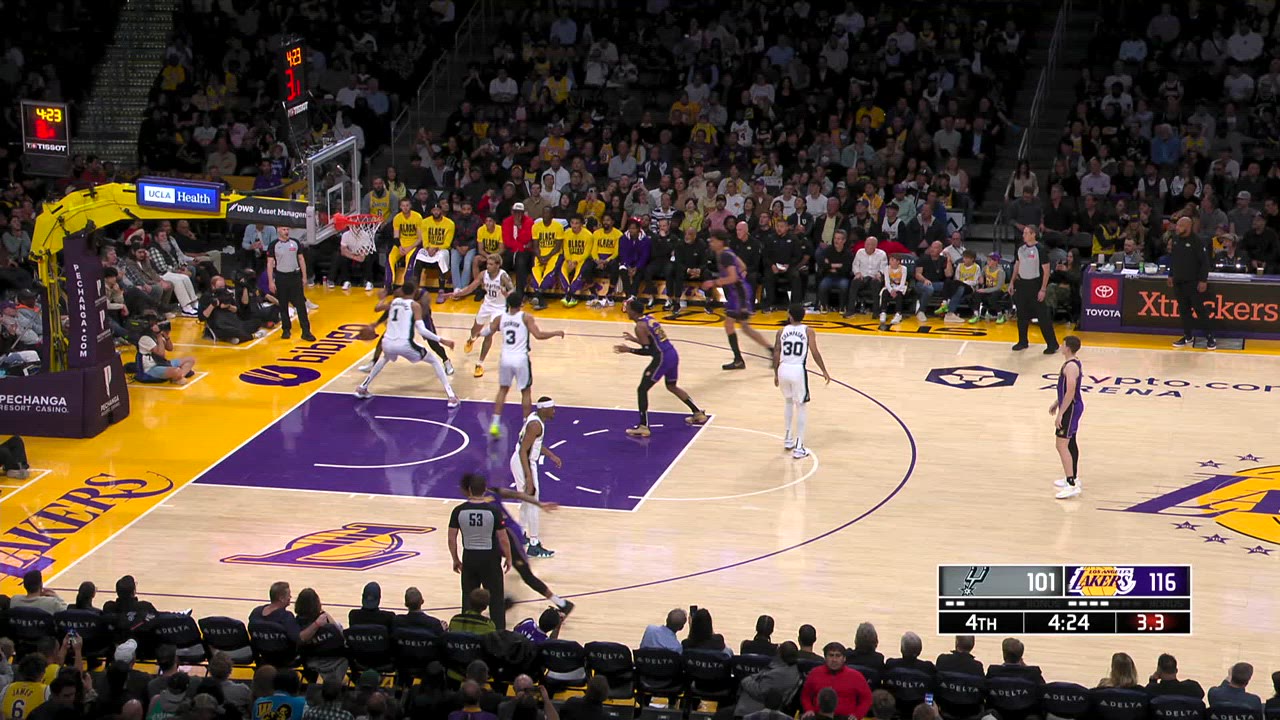 Shot Clock Violation: Spurs @ Lakers | NBA Official