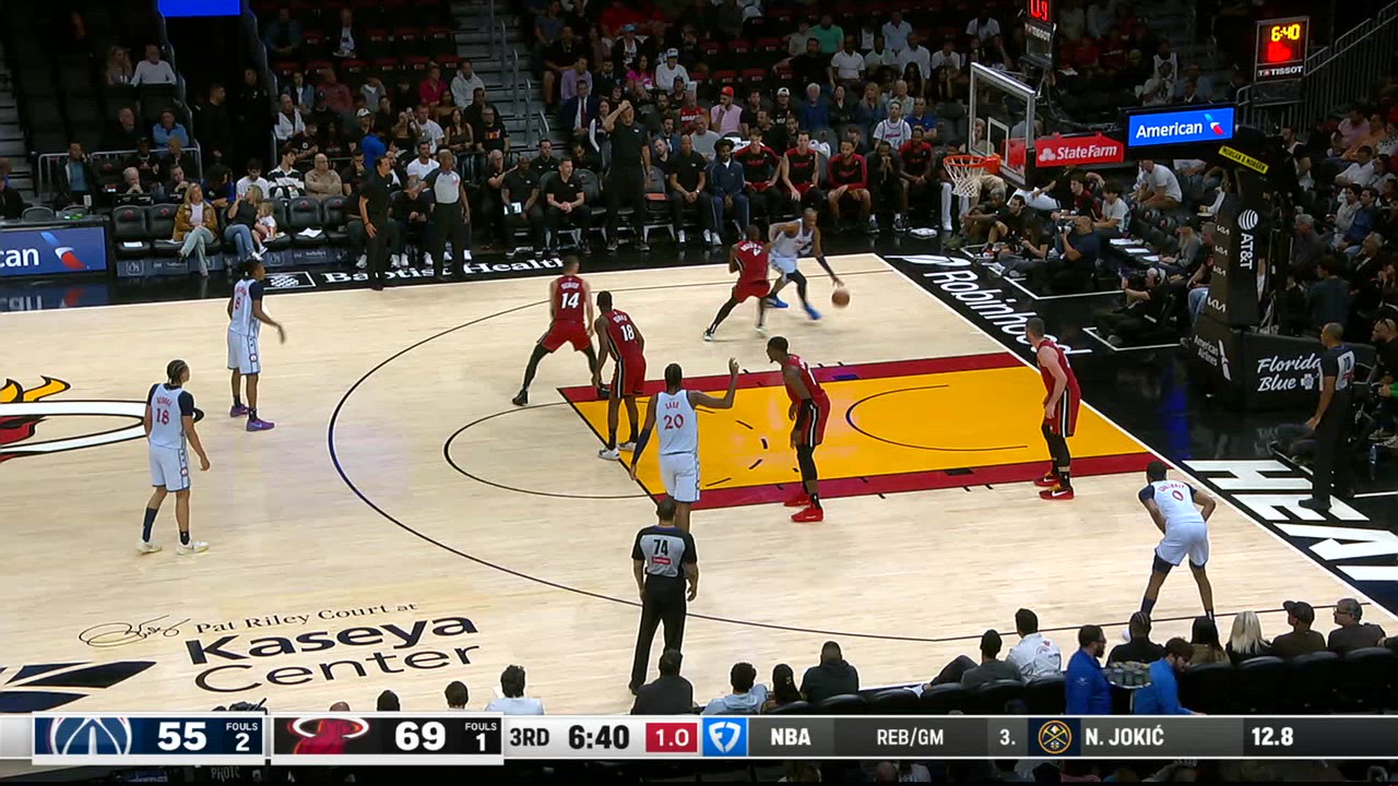 Shot Clock Violation: Wizards @ Heat | NBA Official