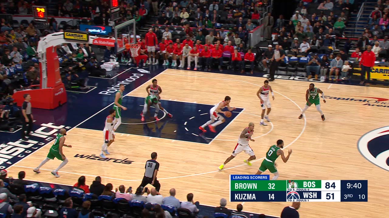 Clear-Path-To-The Basket-Foul: Celtics @ Wizards | NBA Official