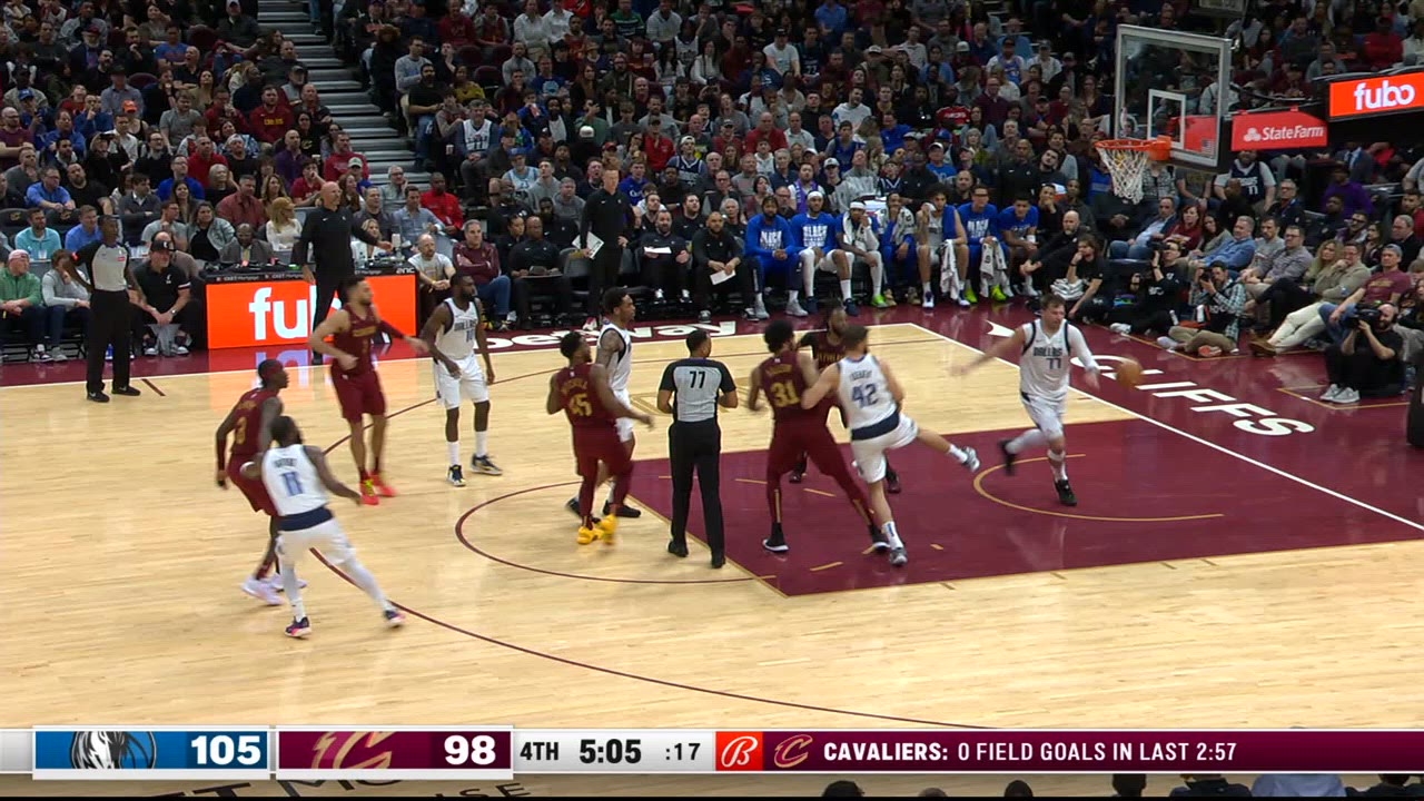 Clear-Path-To-The Basket-Foul: Mavericks @ Cavaliers | NBA Official