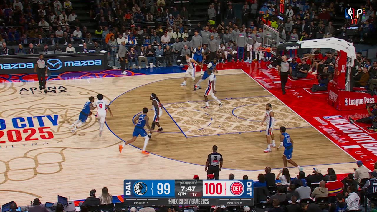 Clear-Path-To-The Basket-Foul: Mavericks @ Pistons | NBA Official