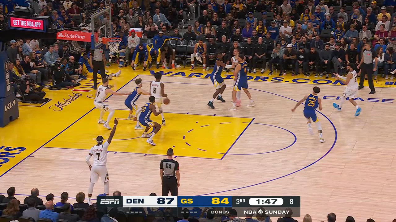 Clear-Path-To-The Basket-Foul: Nuggets @ Warriors | NBA Official