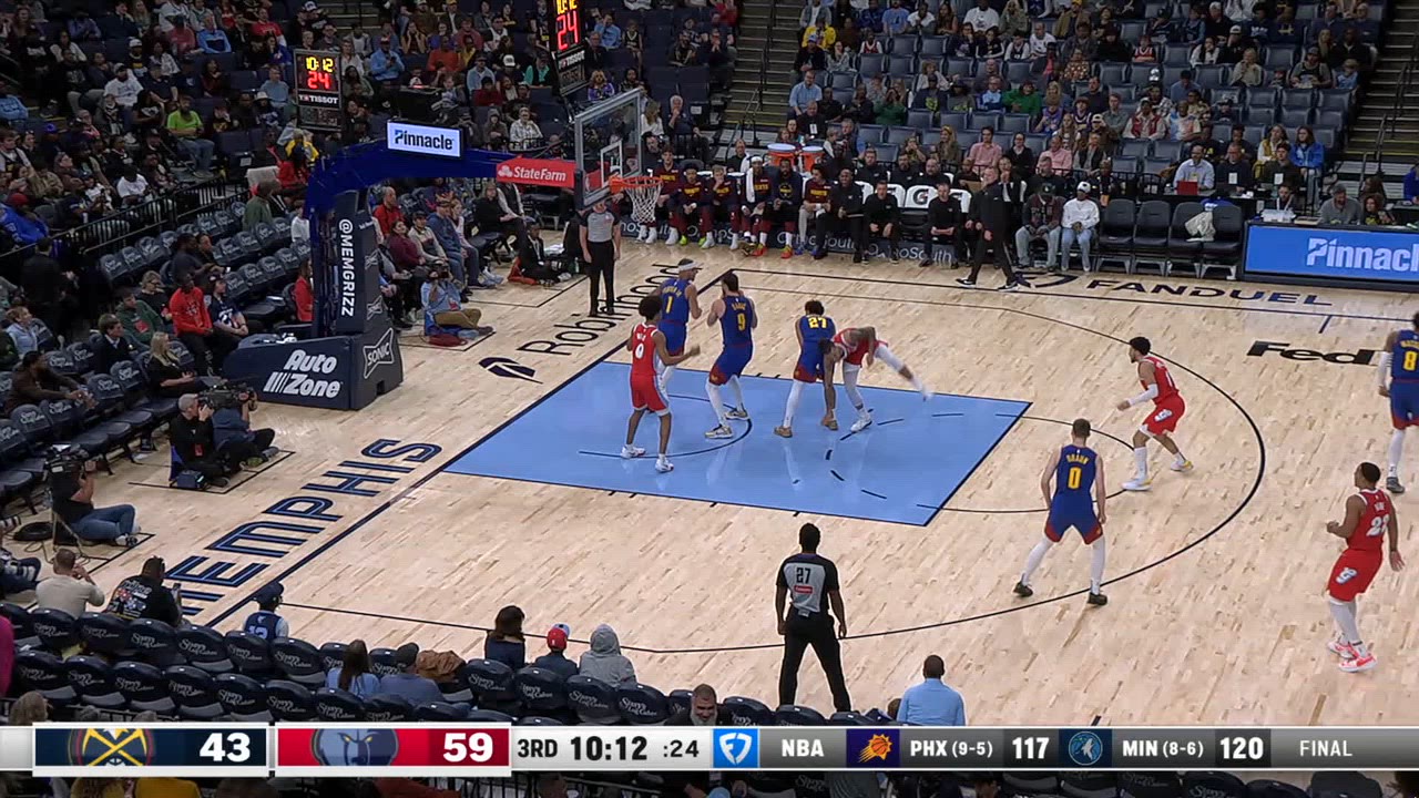 Clear-Path-To-The Basket-Foul: Nuggets @ Grizzlies | NBA Official