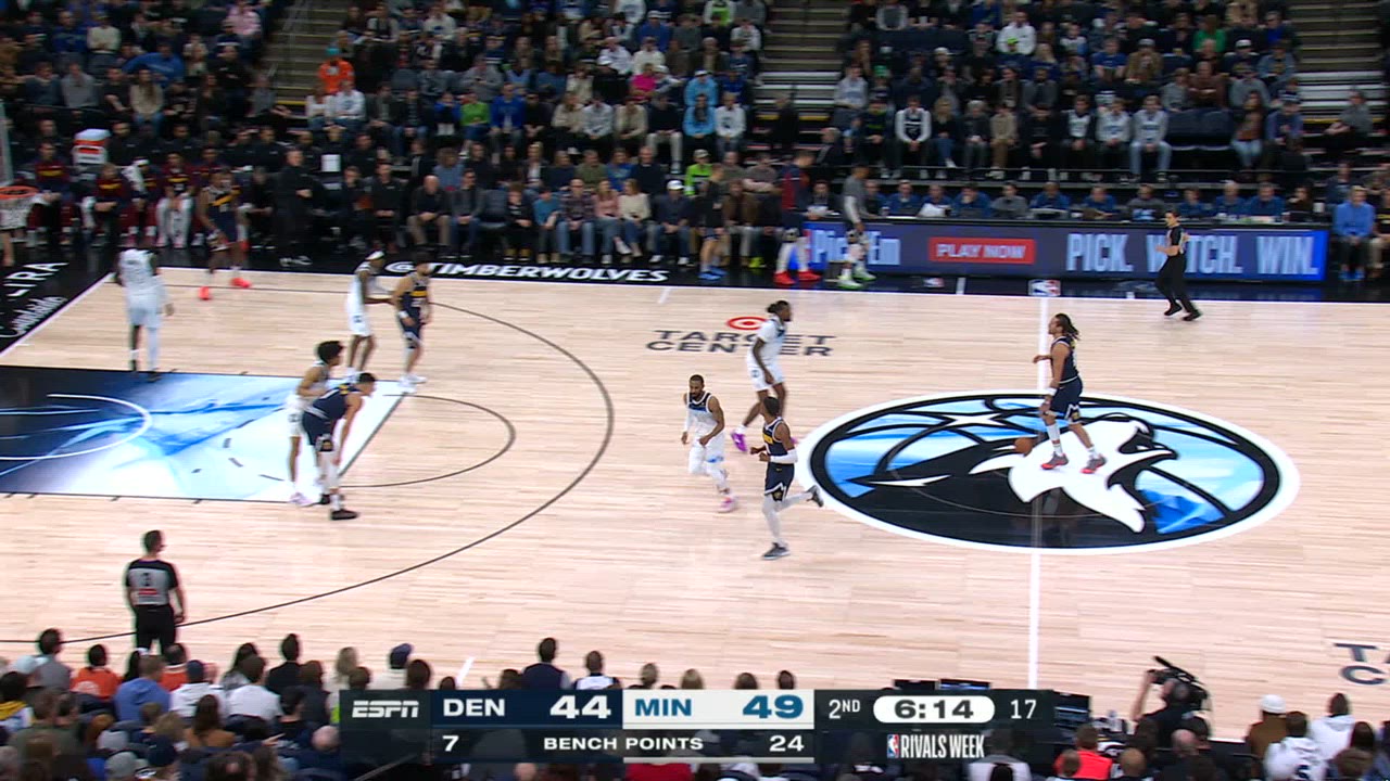 Clear-Path-To-The Basket-Foul: Nuggets @ Timberwolves | NBA Official