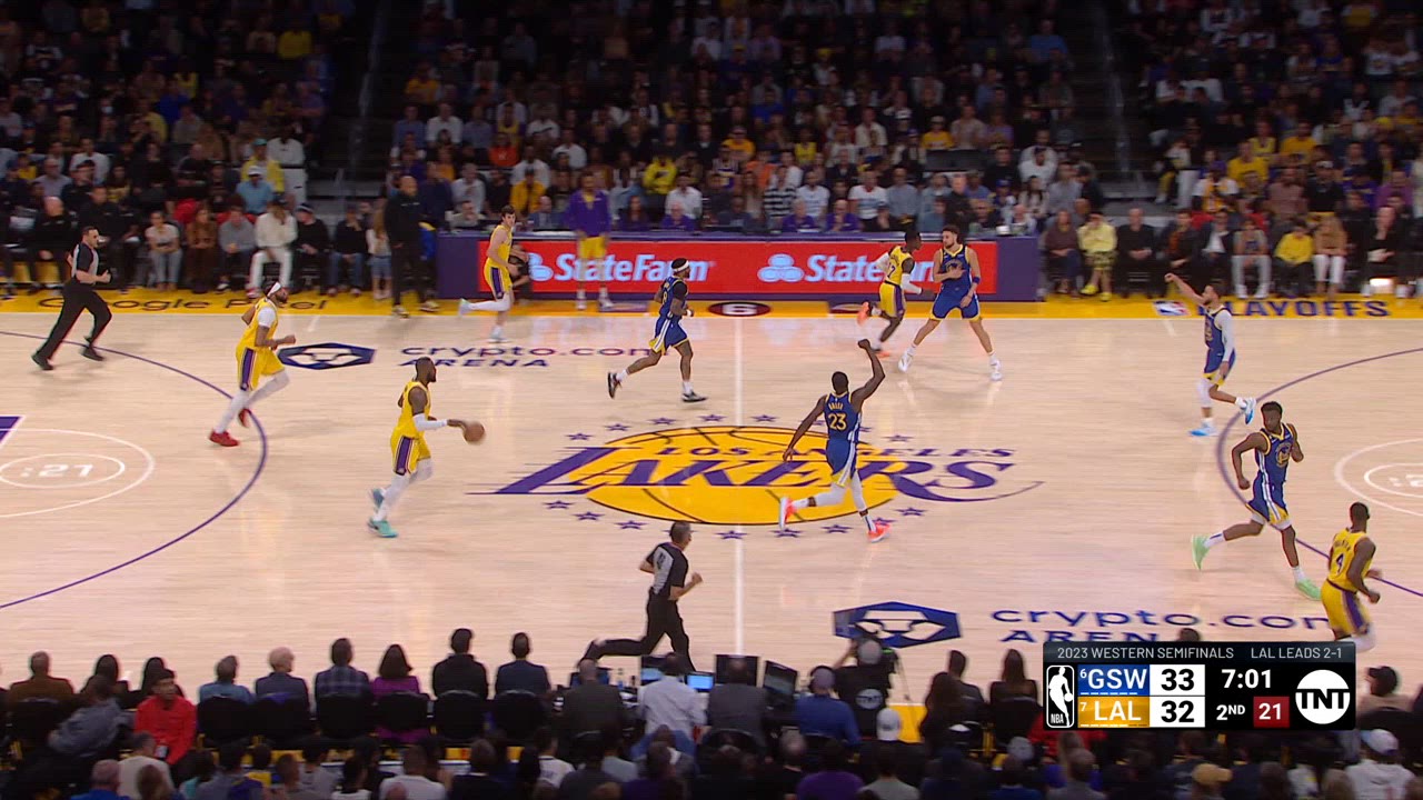 Clear-Path-To-The Basket-Foul: Warriors @ Lakers | NBA Official
