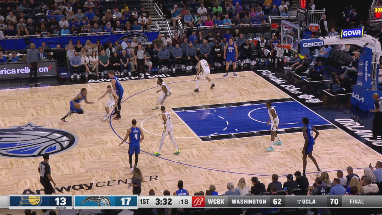 Clear-Path-To-The Basket-Foul: Pacers @ Magic | NBA Official