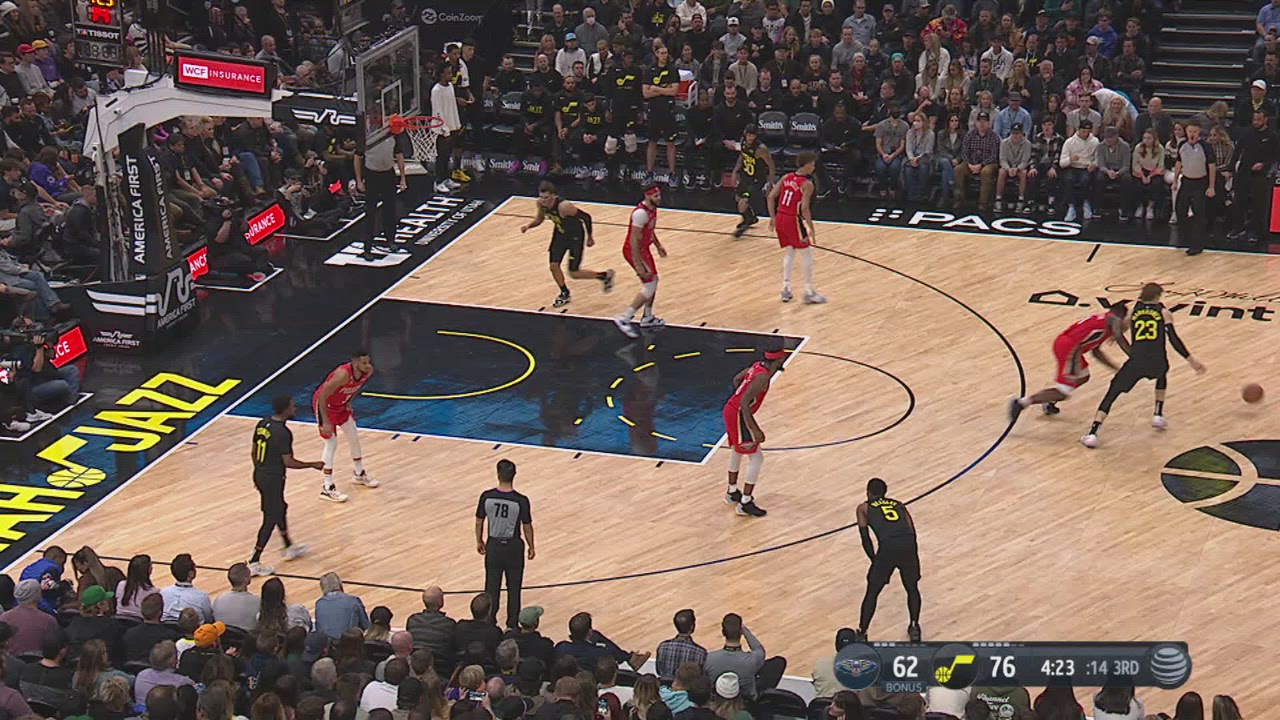 Clear-Path-To-The Basket-Foul: Pelicans @ Jazz | NBA Official