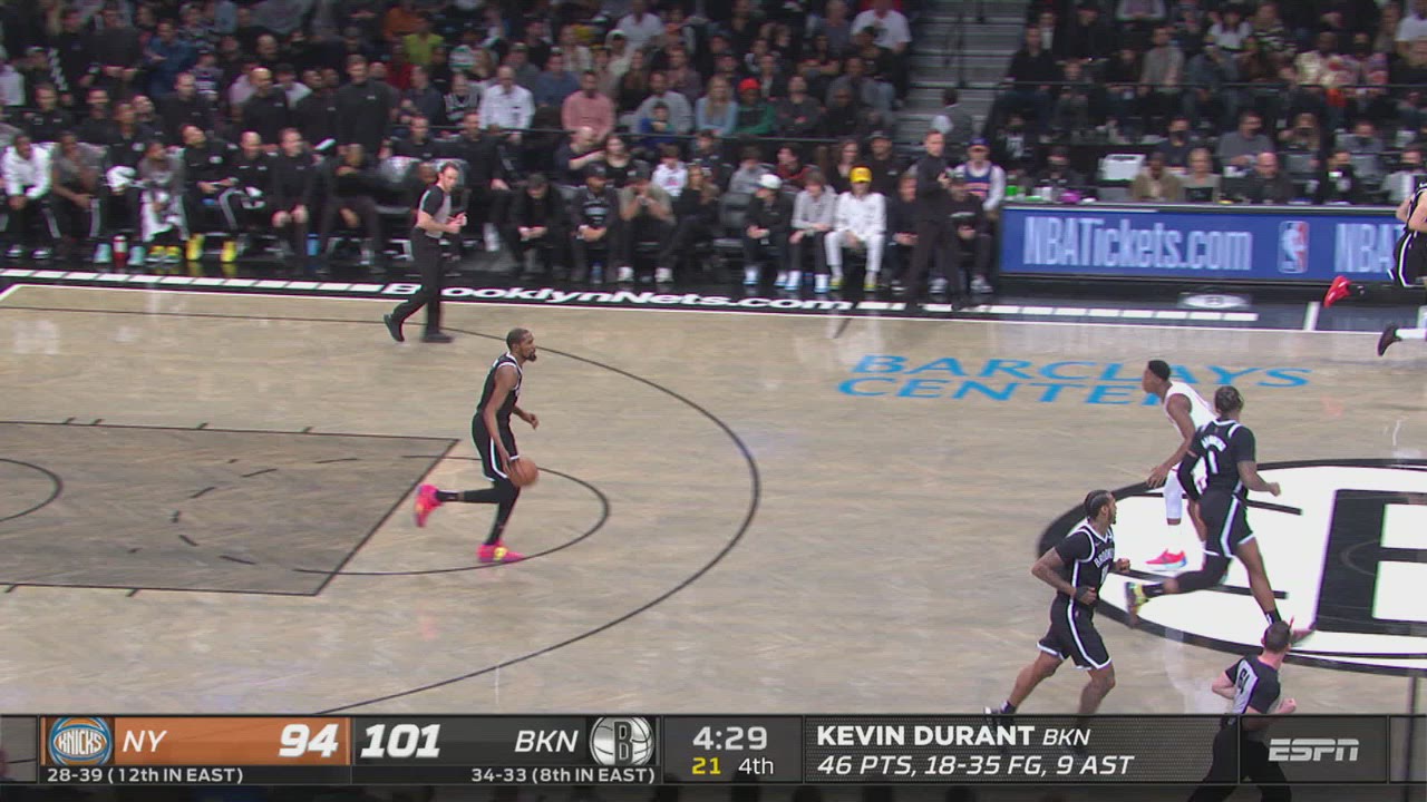 Clear-Path-To-The Basket-Foul: Knicks @ Nets | NBA Official