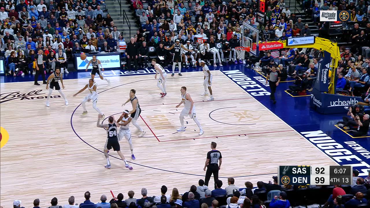 Clear-Path-To-The Basket-Foul: Spurs @ Nuggets | NBA Official
