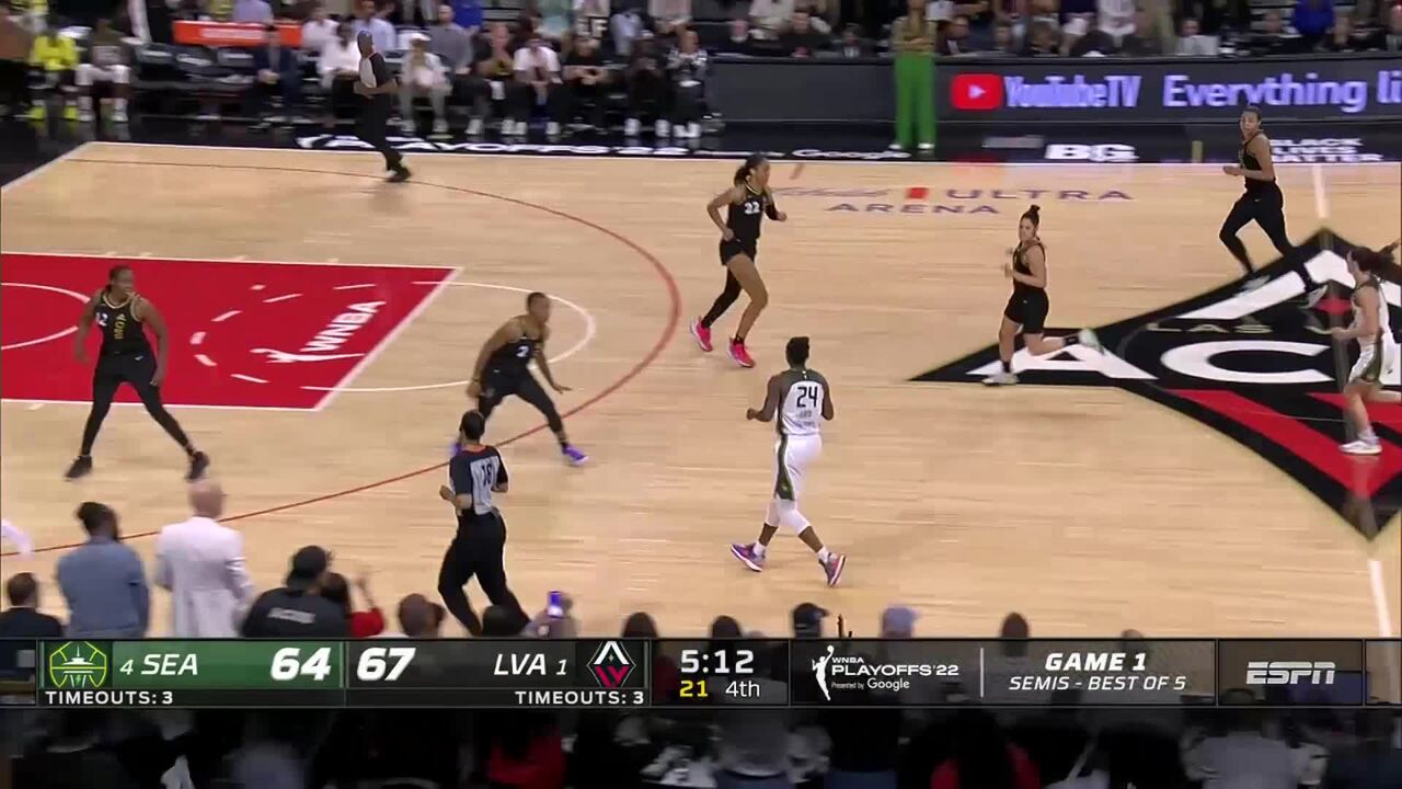 WNBA Stats | Loyd 11' Pullup Jump Shot (18 PTS)