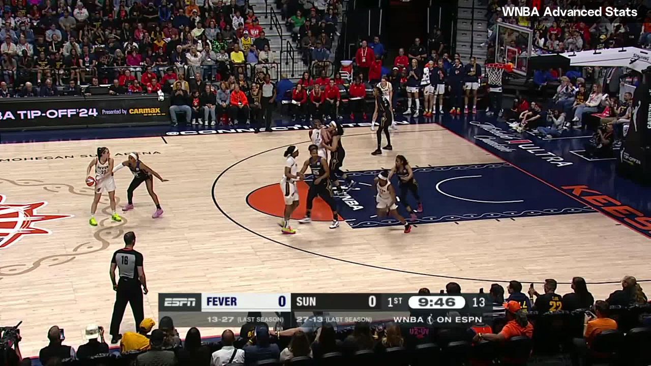 WNBA Stats | Boston 3' Turnaround Hook Shot (2 PTS) (Clark 1 AST)