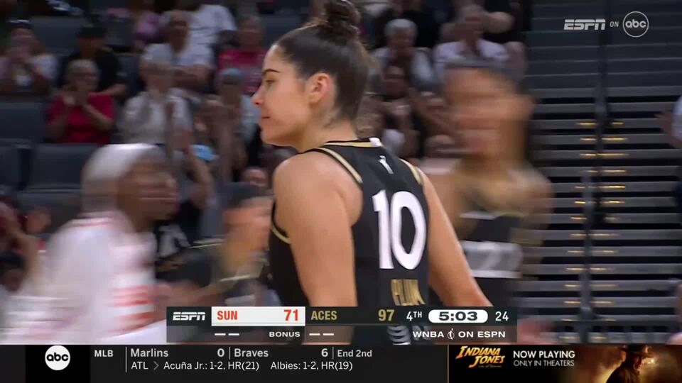 Kelsey Plum 3-pointers in Las Vegas Aces vs. Connecticut Sun - Las ...