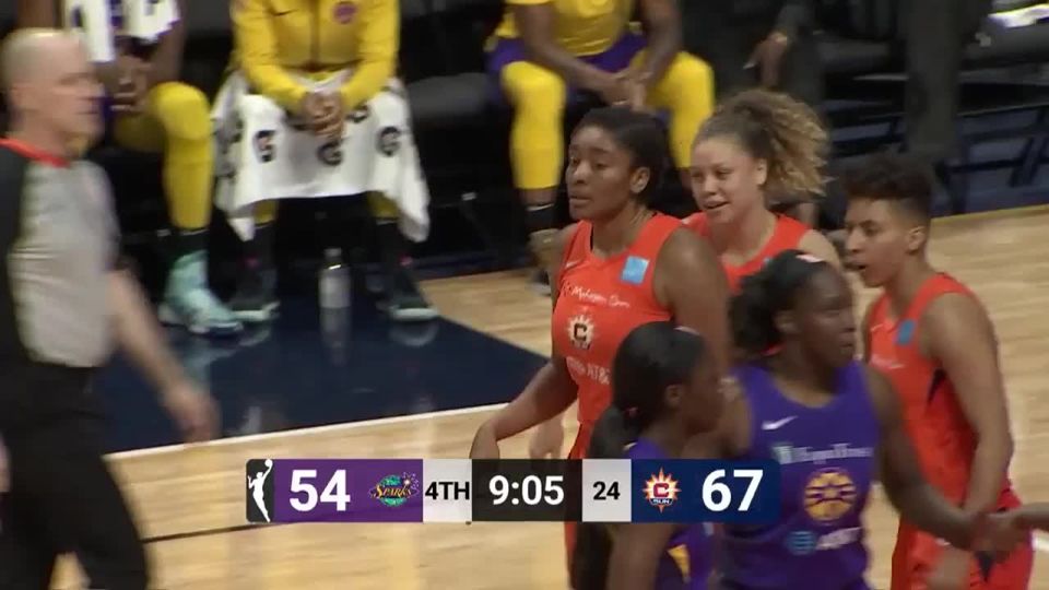 Morgan Tuck finishes through contact - WNBA.com - Official Site of the WNBA