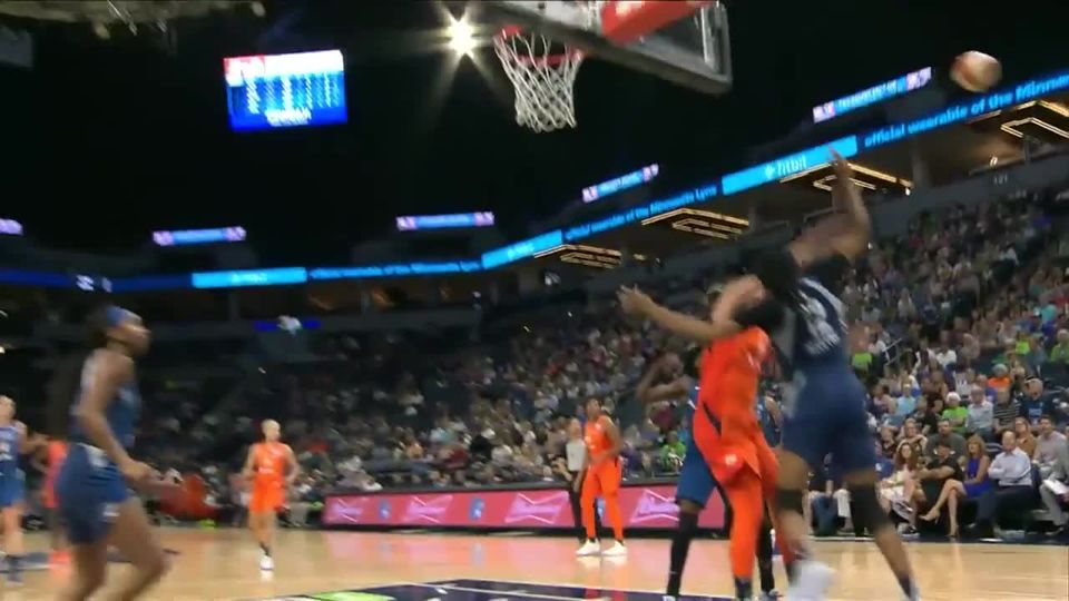 Jillian Alleyne rises to block the shot - WNBA.com - Official Site of ...
