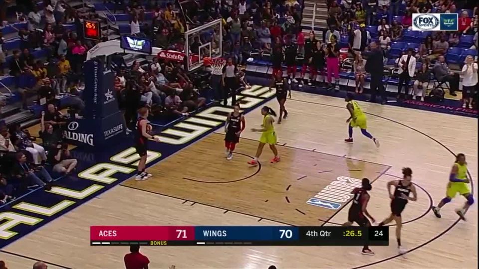 Imani McGee-Stafford Assists in Dallas Wings vs. Las Vegas Aces - WNBA ...