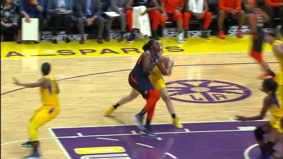 Shekinna Stricklen finishes through contact - WNBA.com - Official Site ...