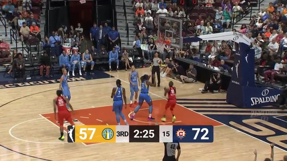 Shekinna Stricklen Assists in Connecticut Sun vs. Chicago Sky - WNBA ...