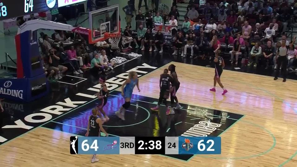 Renee Montgomery Assists in New York Liberty vs. Atlanta Dream - WNBA ...