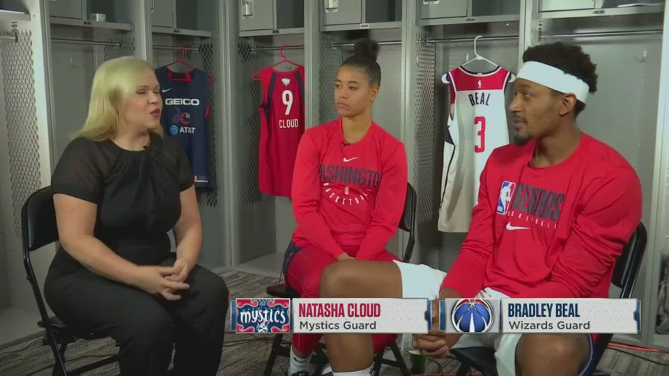 Holly Rowe Interview With Natasha Cloud and Bradley Beal - WNBA.com ...