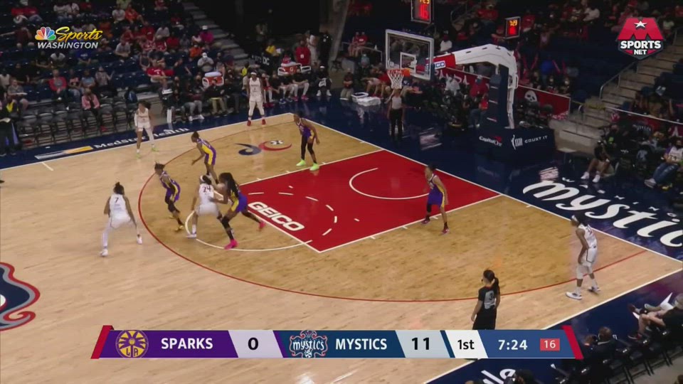 Myisha Hines-Allen Records 19 Points To Lead Mystics (August 24, 2021 ...