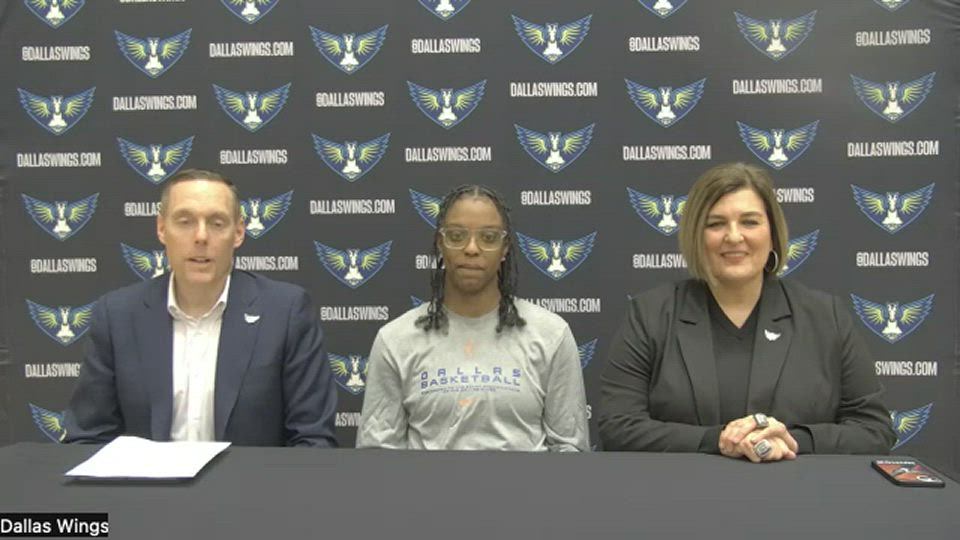 Diamond DeShields Press Conference - Dallas Wings